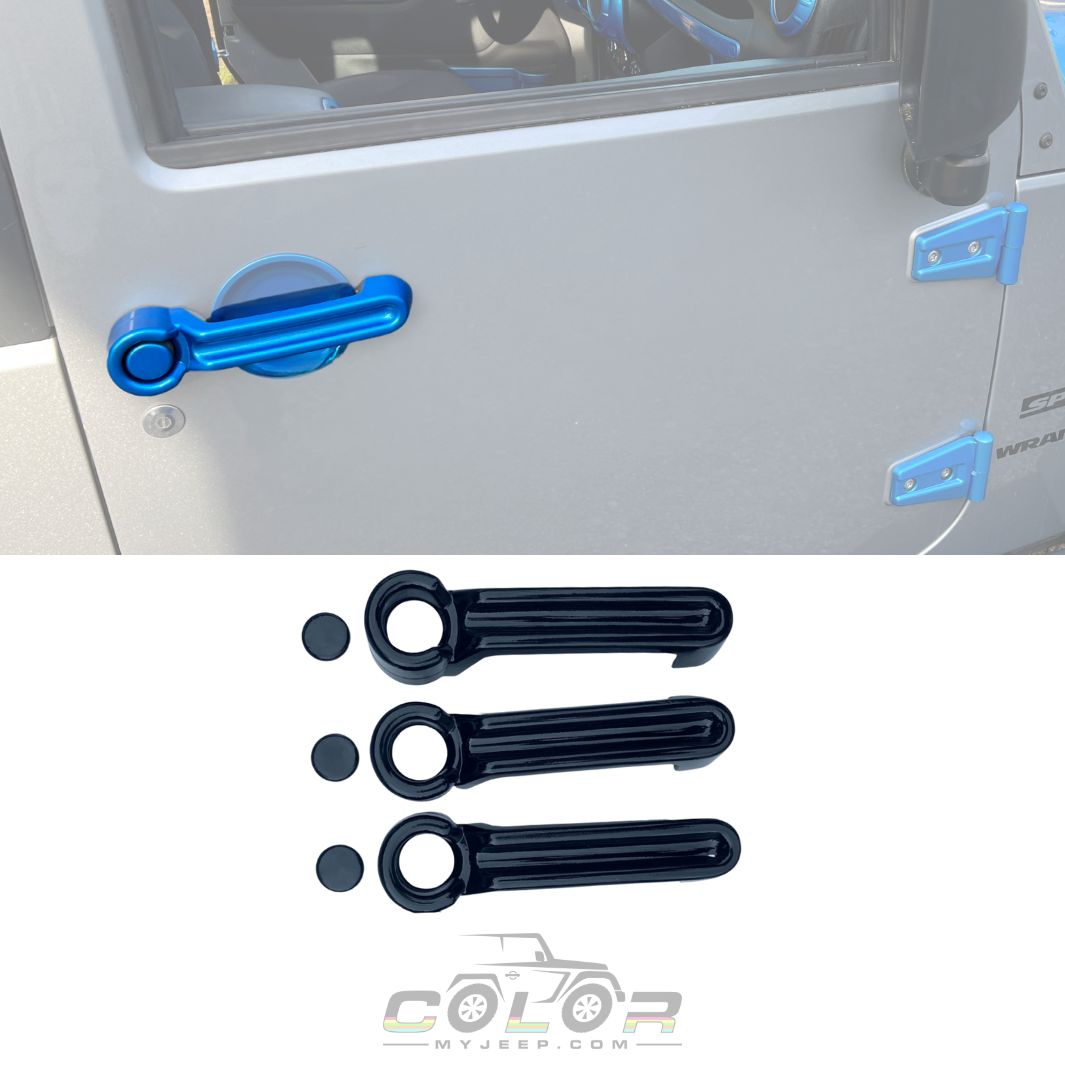 Door Handle Accent Covers Exterior Jeep Trim JK and Jeep Liberty 2 Door ...