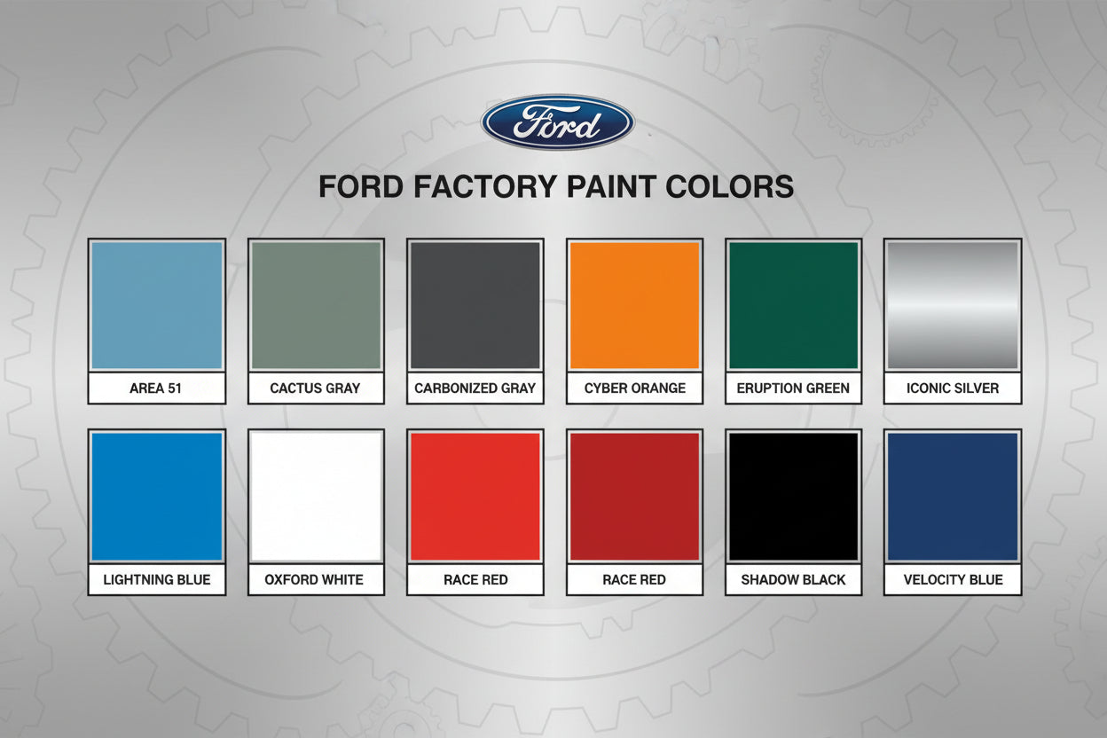Color Sample BRONCO OEM FACTORY COLORS-Color My Ride, LLC – Color My ...